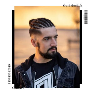 Tresse Collee Homme Blanc